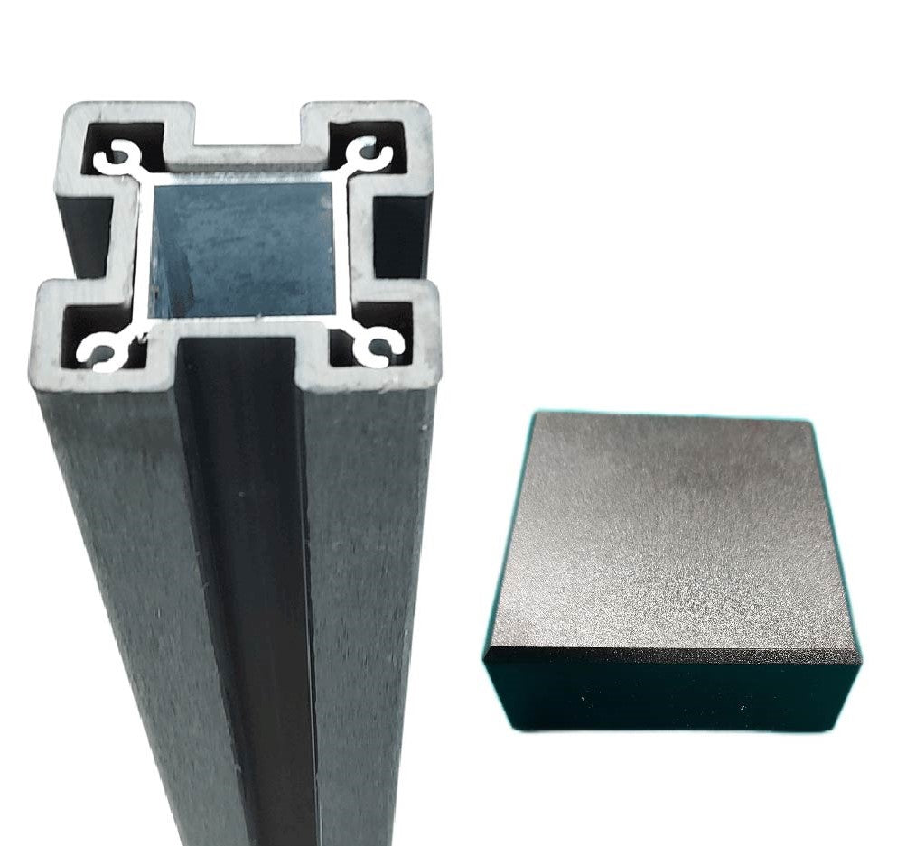Anthracite HYBRID Fence Post – Mighty Deck